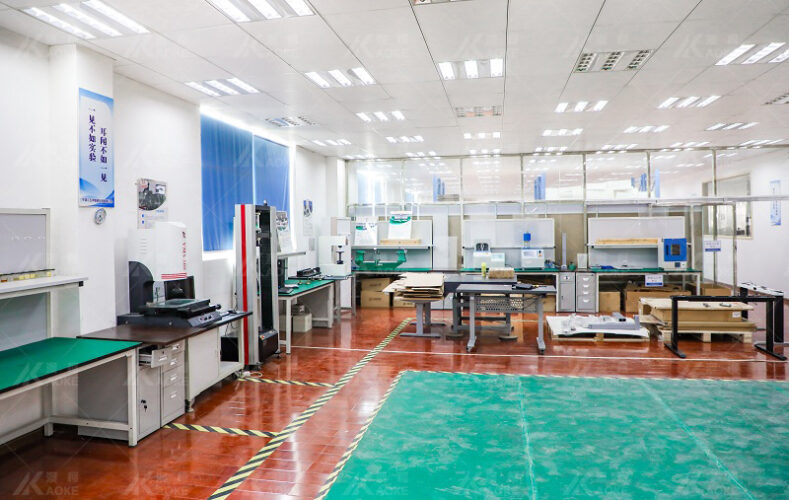 Standing desk base testing center - Aoke